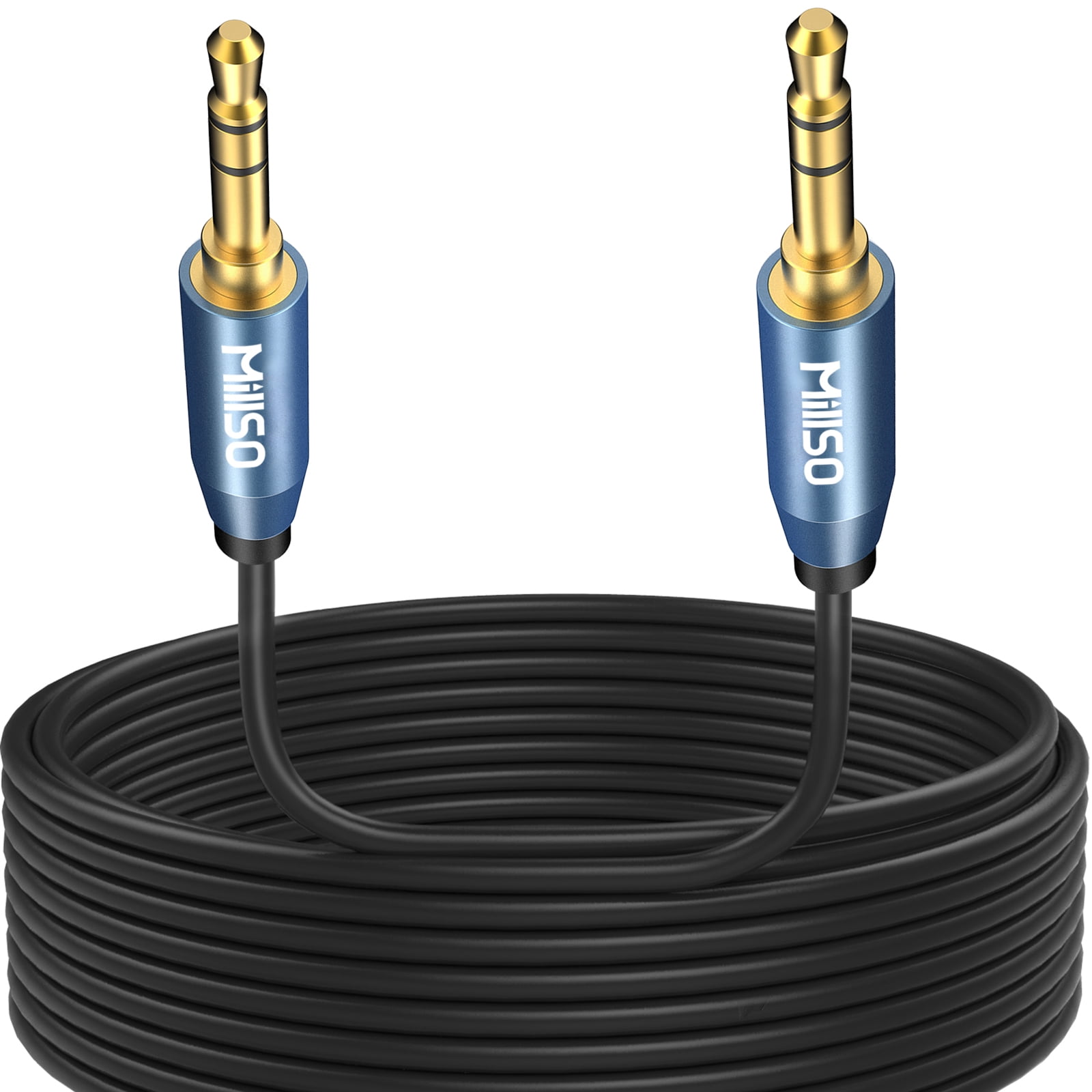 MillSO 3.5mm Male to Male Stereo Audio Cable, TRS Headphone Jack Aux ...