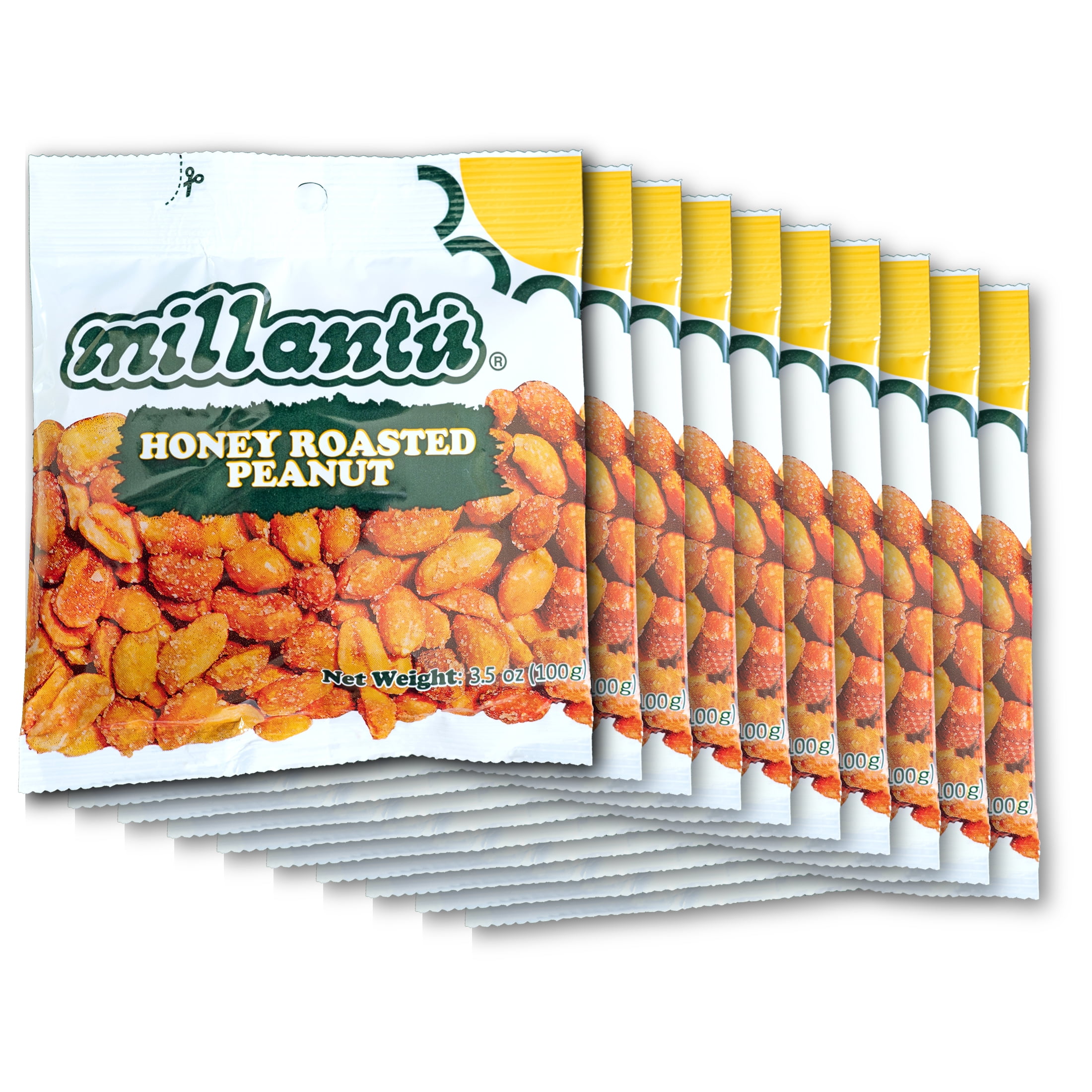 Millantu Premiun Honey Roasted Peanuts, 3.5 Oz, Roasted Peanuts with ...