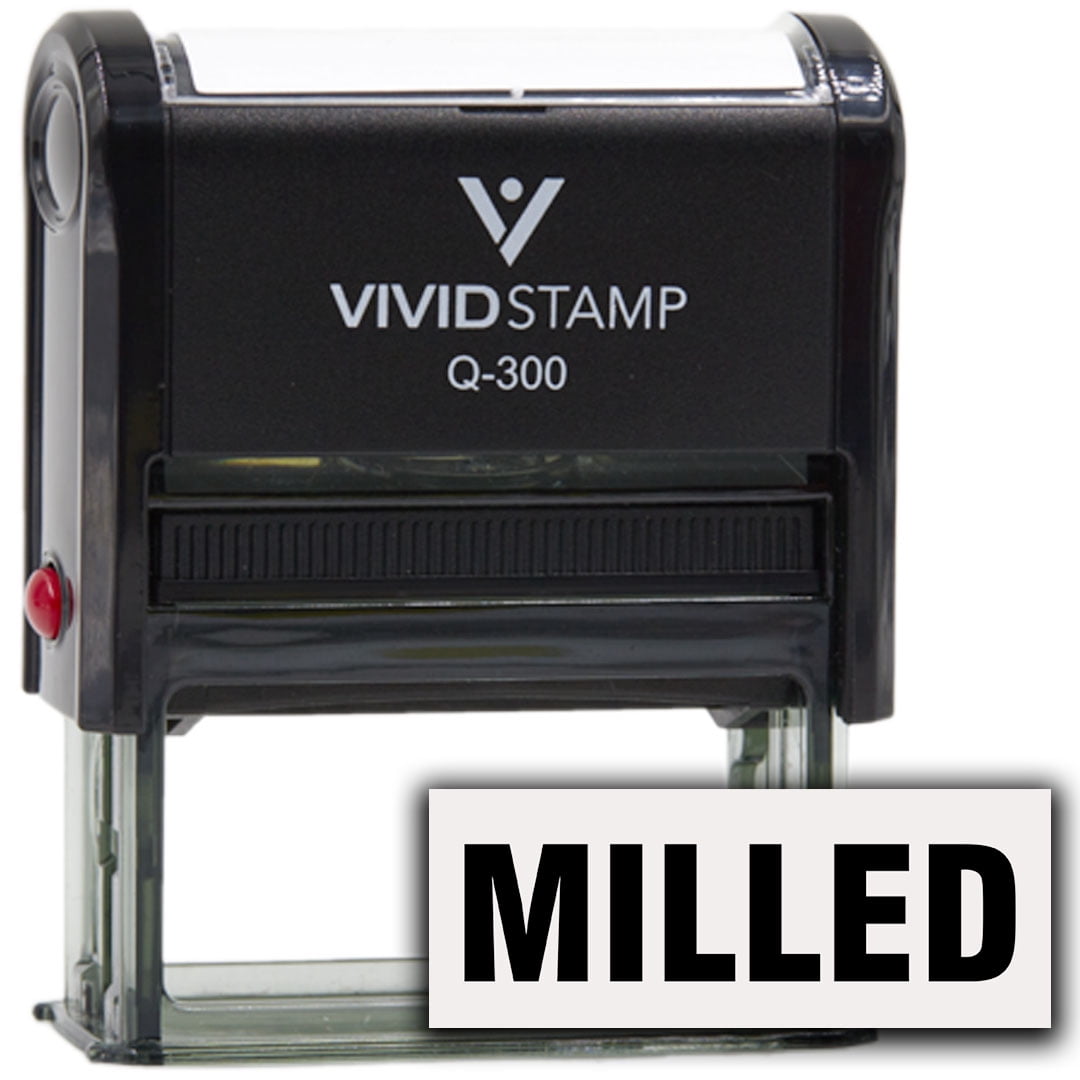Milled Self-Inking Office Rubber Stamp (Black Ink) - Q-300 - Walmart.com