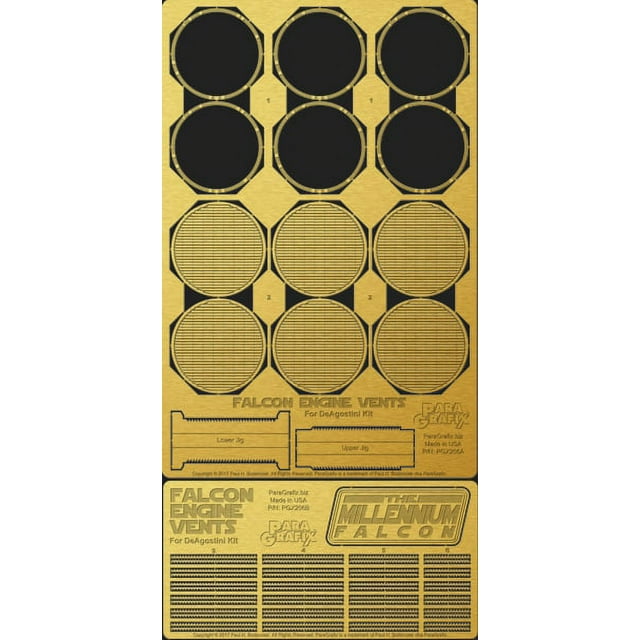 Millenium Falcon Engine Vents - DeAgostini (PGX206) ParaGrafix ...