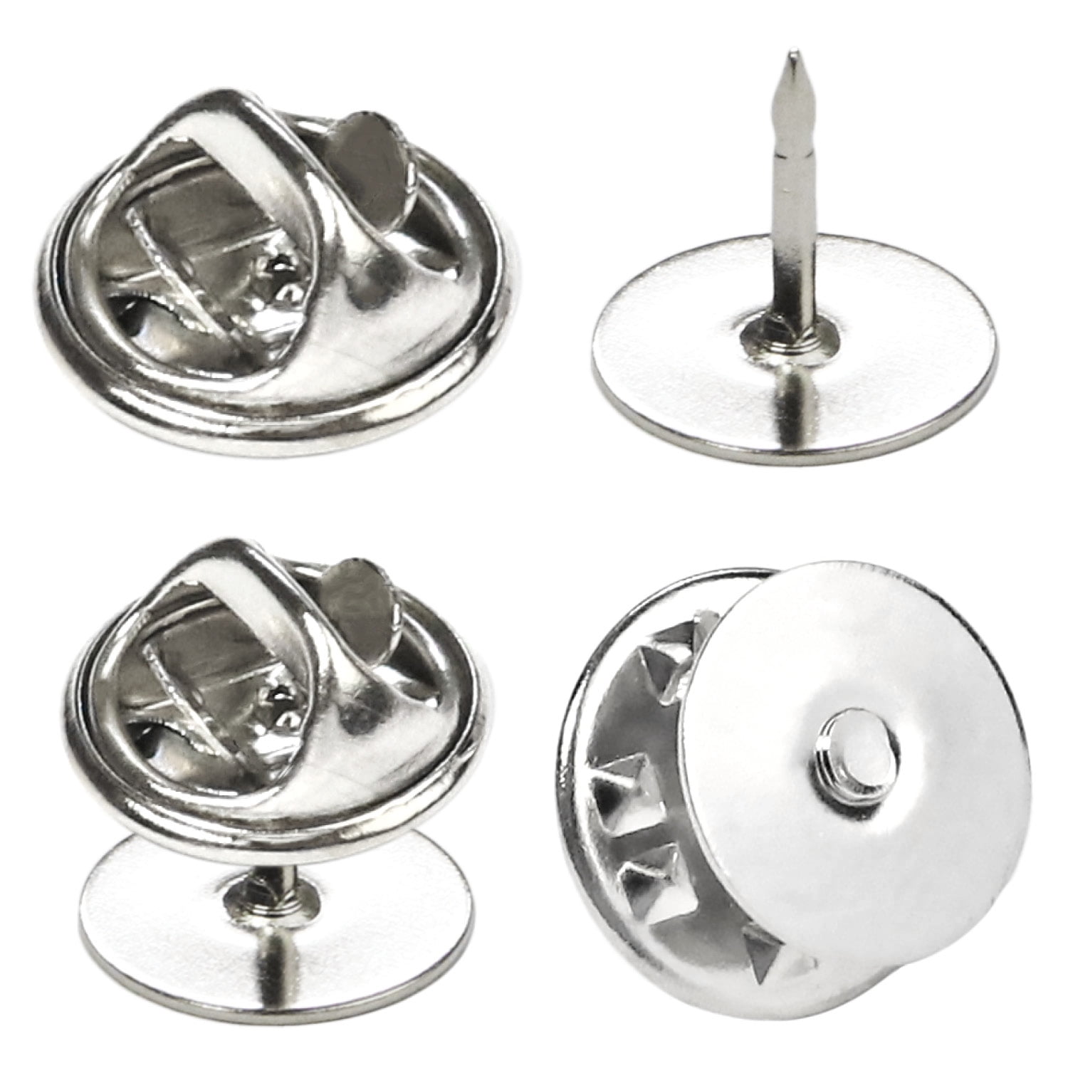 Millennial Essentials Tie Tacks, Silver Butterfly Clutch Backs, 10mm ...