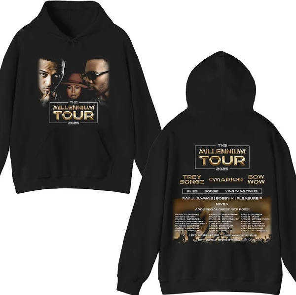 Millennium 2025 Tour Concert Hoodie, Omeroteego Fan Merchandise, Bow ...