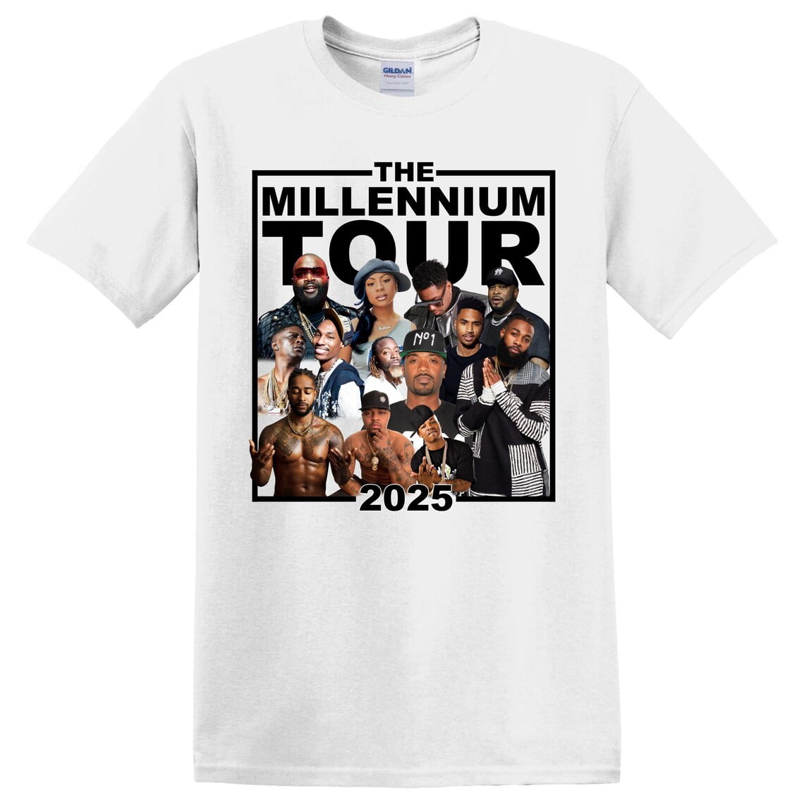 Millennium 2025 Tour Fan, Gift, Concert Tshirt The Millennium Tour 2025 Shirt Unisex Tee, White ...