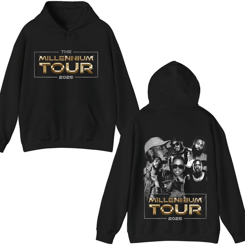 Millennium 2025 Tour Fan, hoodie Concert Shirt Concert Merch, Omarion Graphic Tee, Nostalgic ...