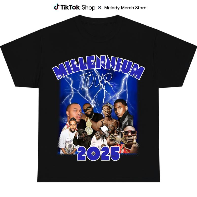 Millennium 2025 Tour Tshirt, Millennium 2025 Concert Unisex Tee, Gifts Fan - Walmart.com