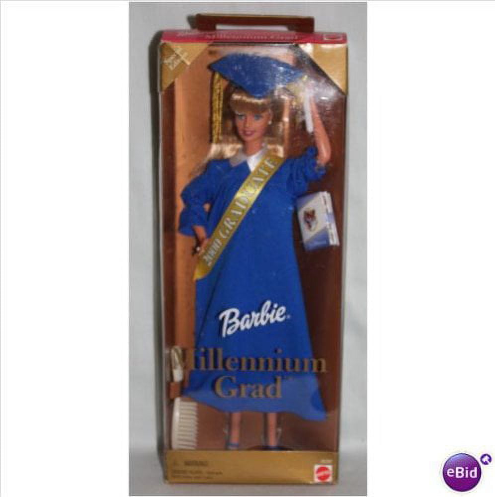 Millennium Grad Barbie Doll Blue Gown Blonde Hair 2000 Mattel 25707 ...