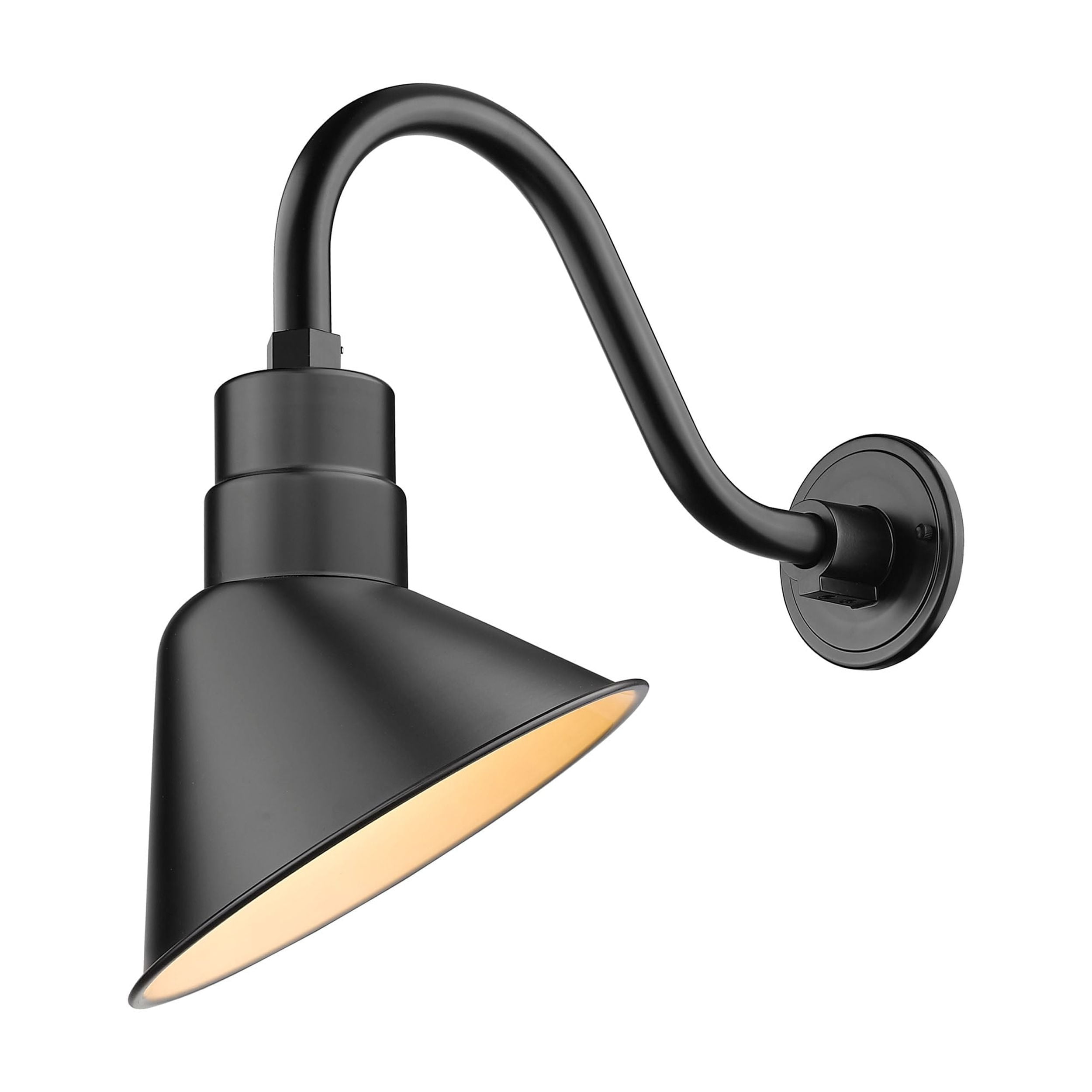 Millennium Lighting 10" Angle Shade with 15" Gooseneck in Multiple ...