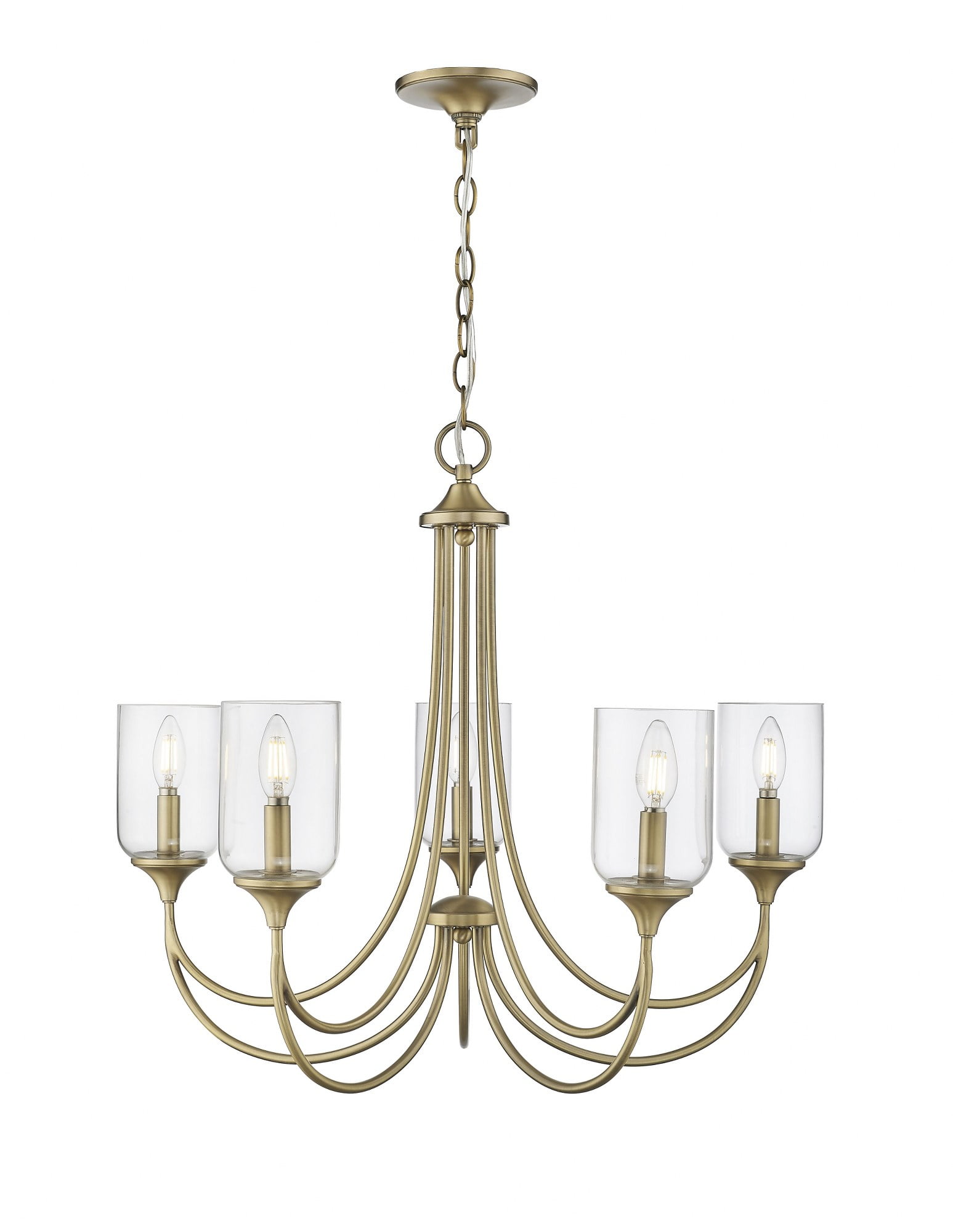 22405-VB Millennium Lighting Waddingham - 5 Light Chandelier-23 Inch ...