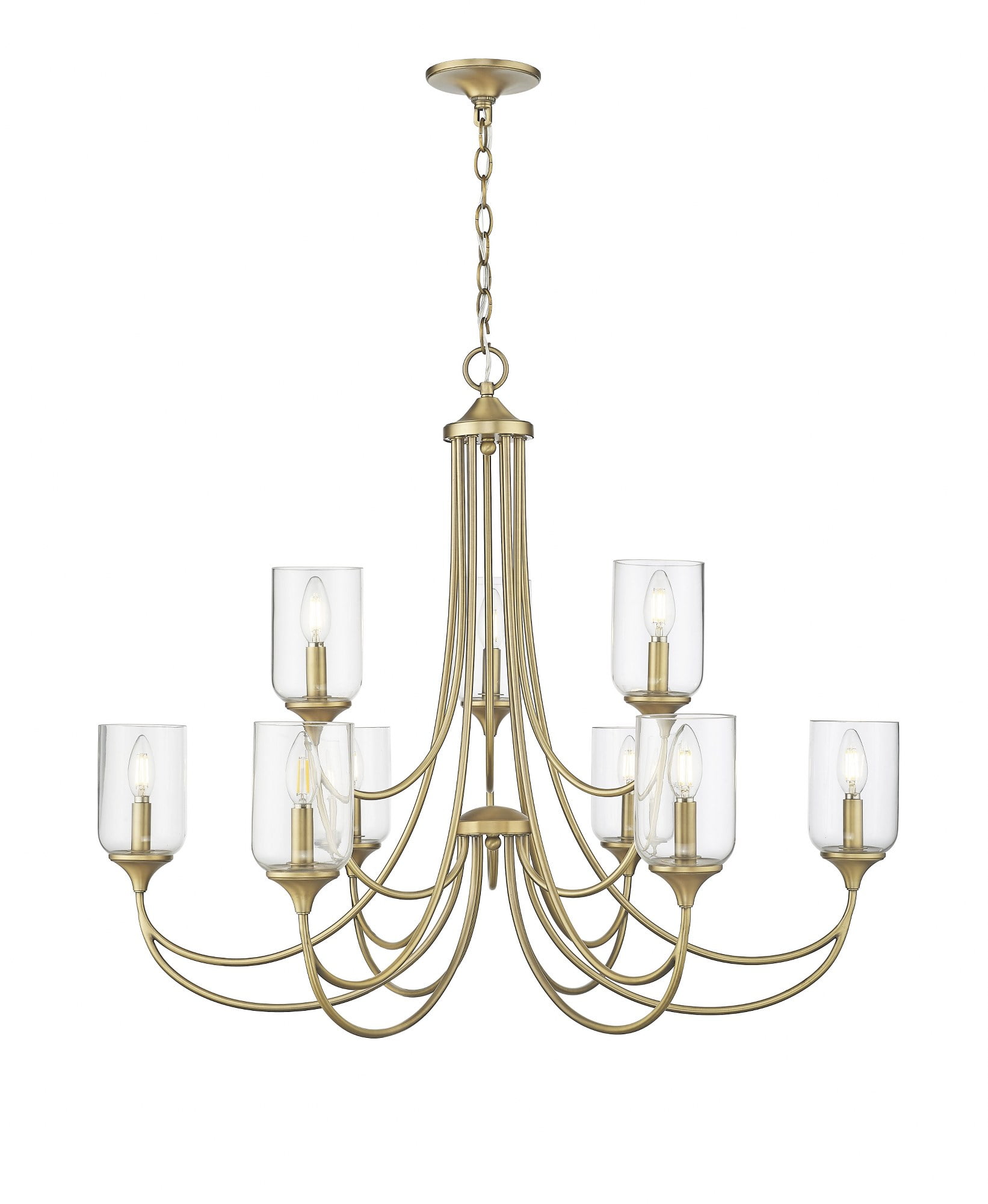 22409-VB Millennium Lighting Waddingham - 9 Light Chandelier-29.1 Inch ...
