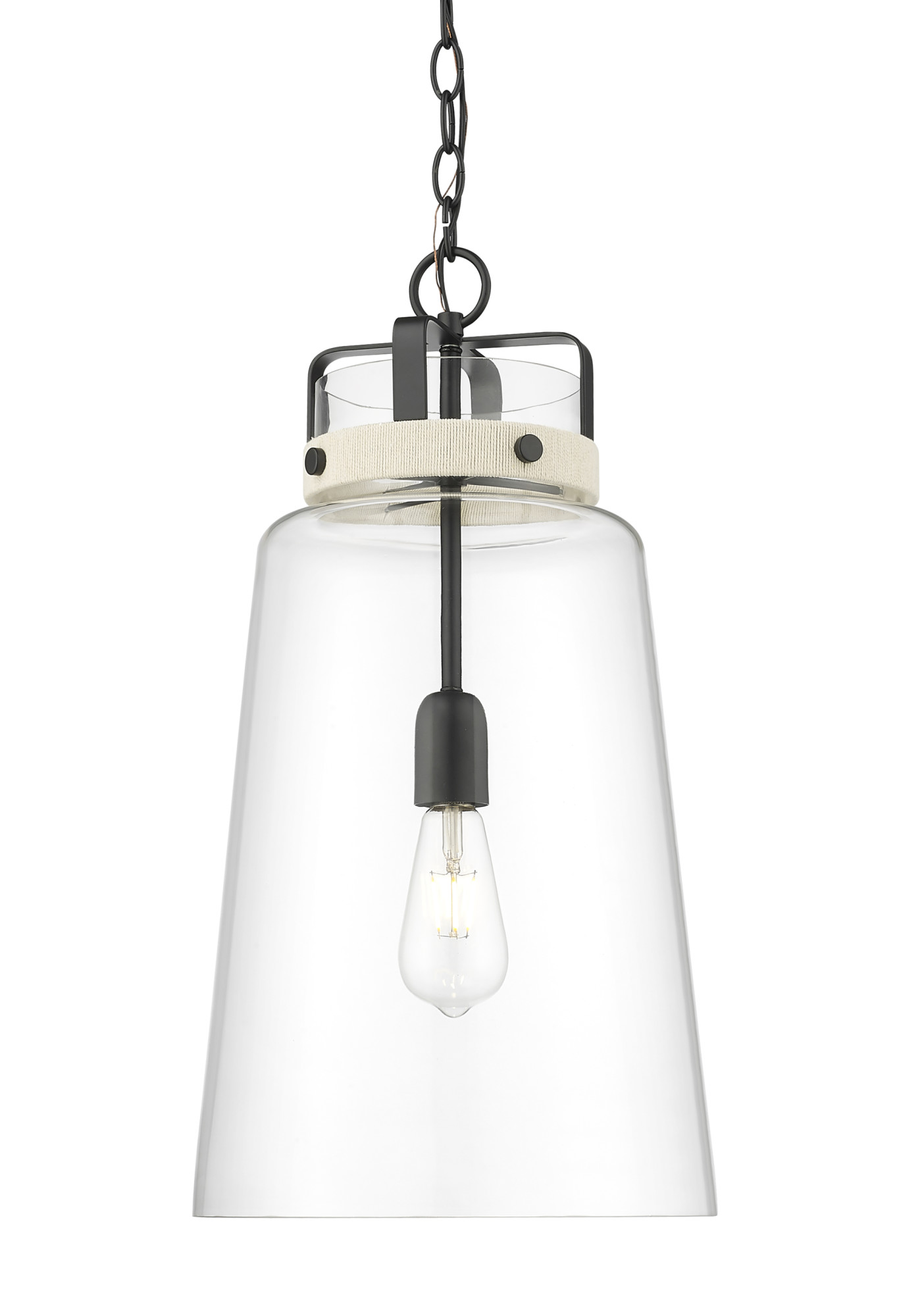Millennium Lighting 22701 Lolla 12" Wide Pendant - Black - Walmart.com