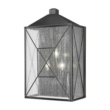 Living Pavilion Large Outdoor Wall Sconce Lights with Clear Glass ...