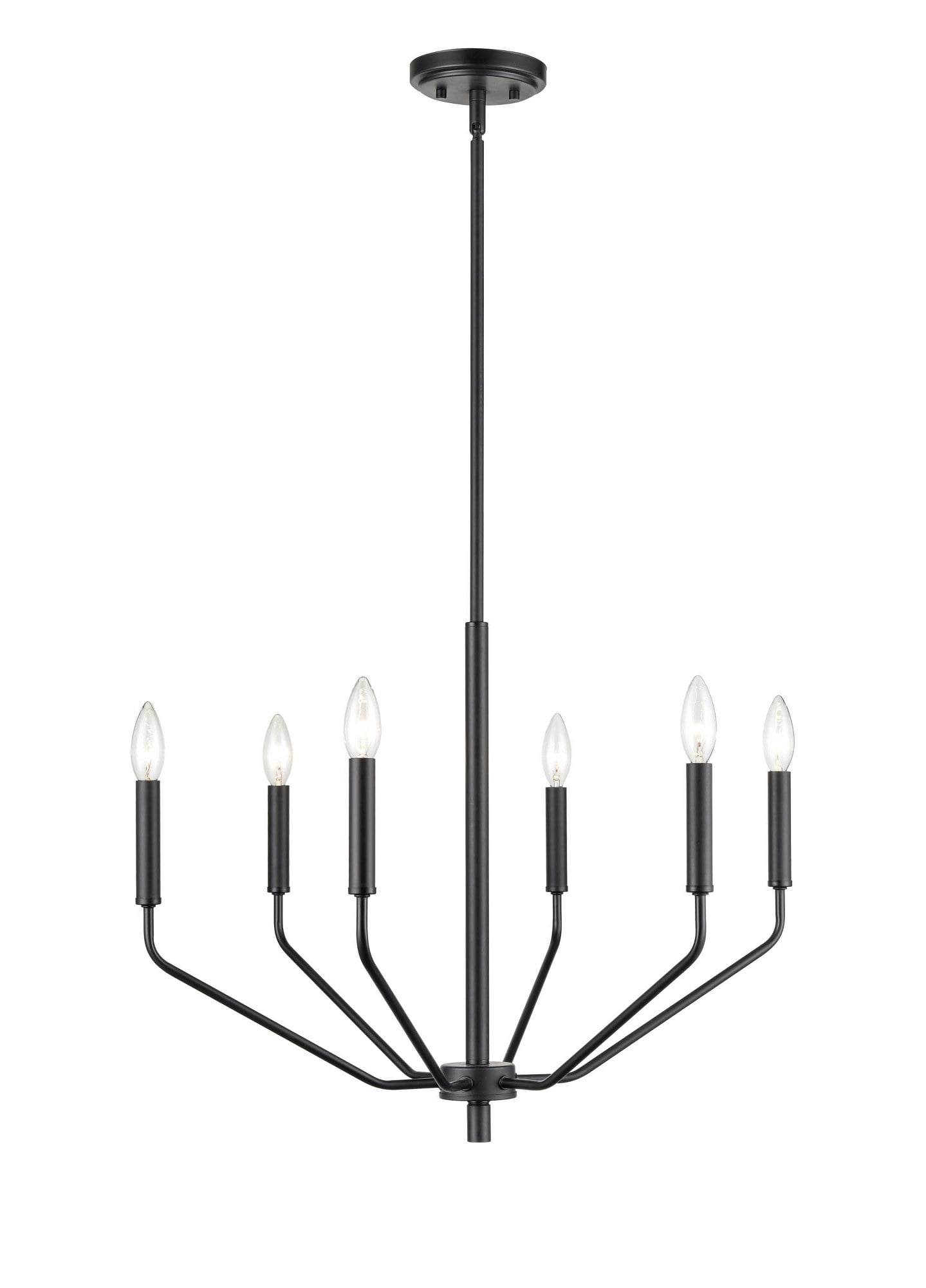 8166-MB Millennium Lighting Laurell - 6 Light Chandelier-18.75 Inch ...