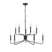 Millennium Lighting Avell 6 Light Chandelier in Modern Gold Modern Gold ...