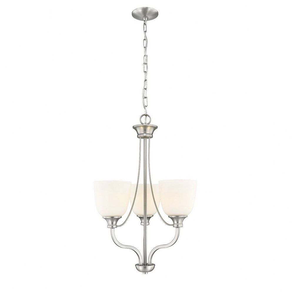 Millennium Lighting Alberta Chandelier with Frosted Glass Shades ...