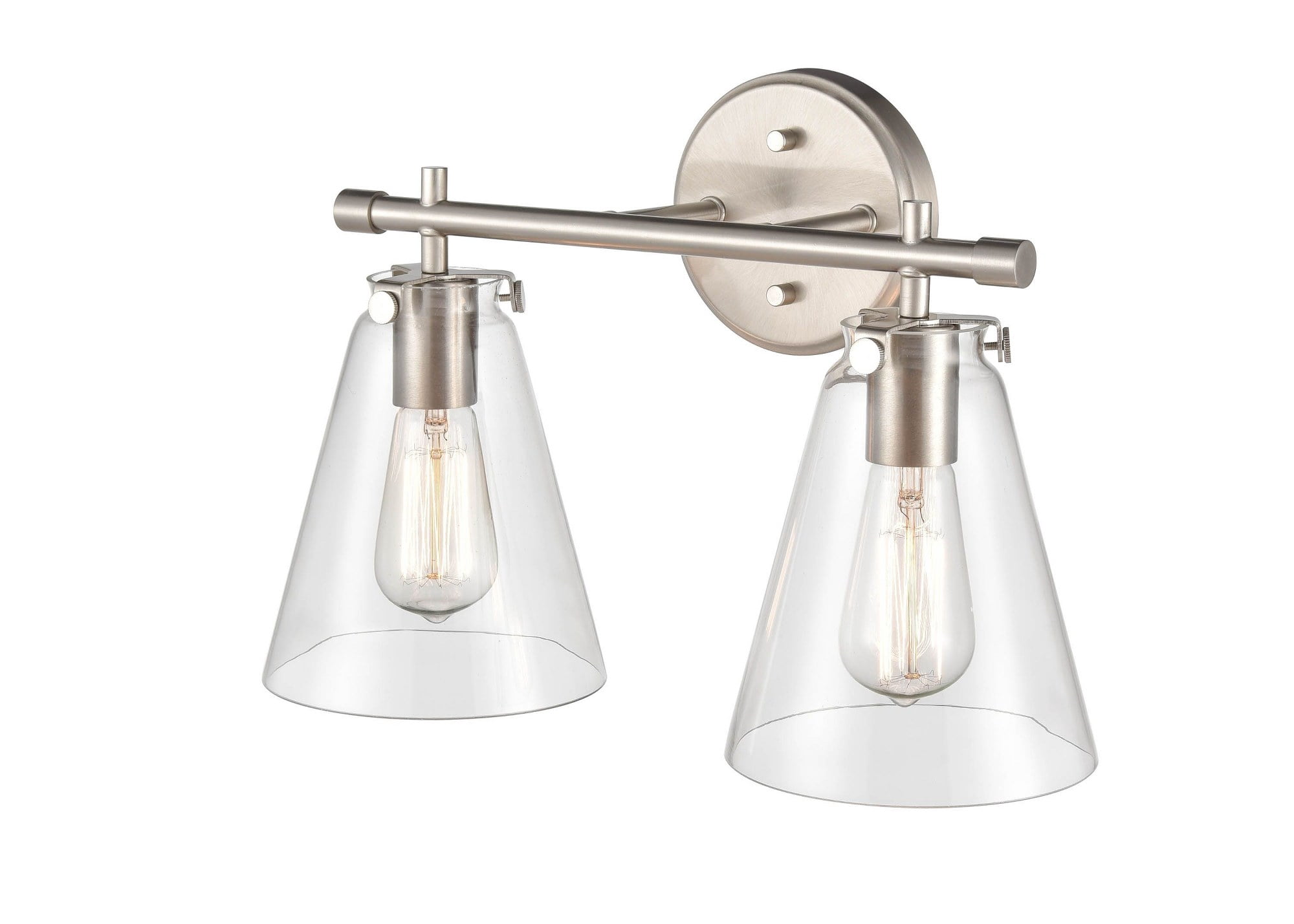 Aliza 2 - Light Brushed Nickel/Silver Wall Sconce - Walmart.com