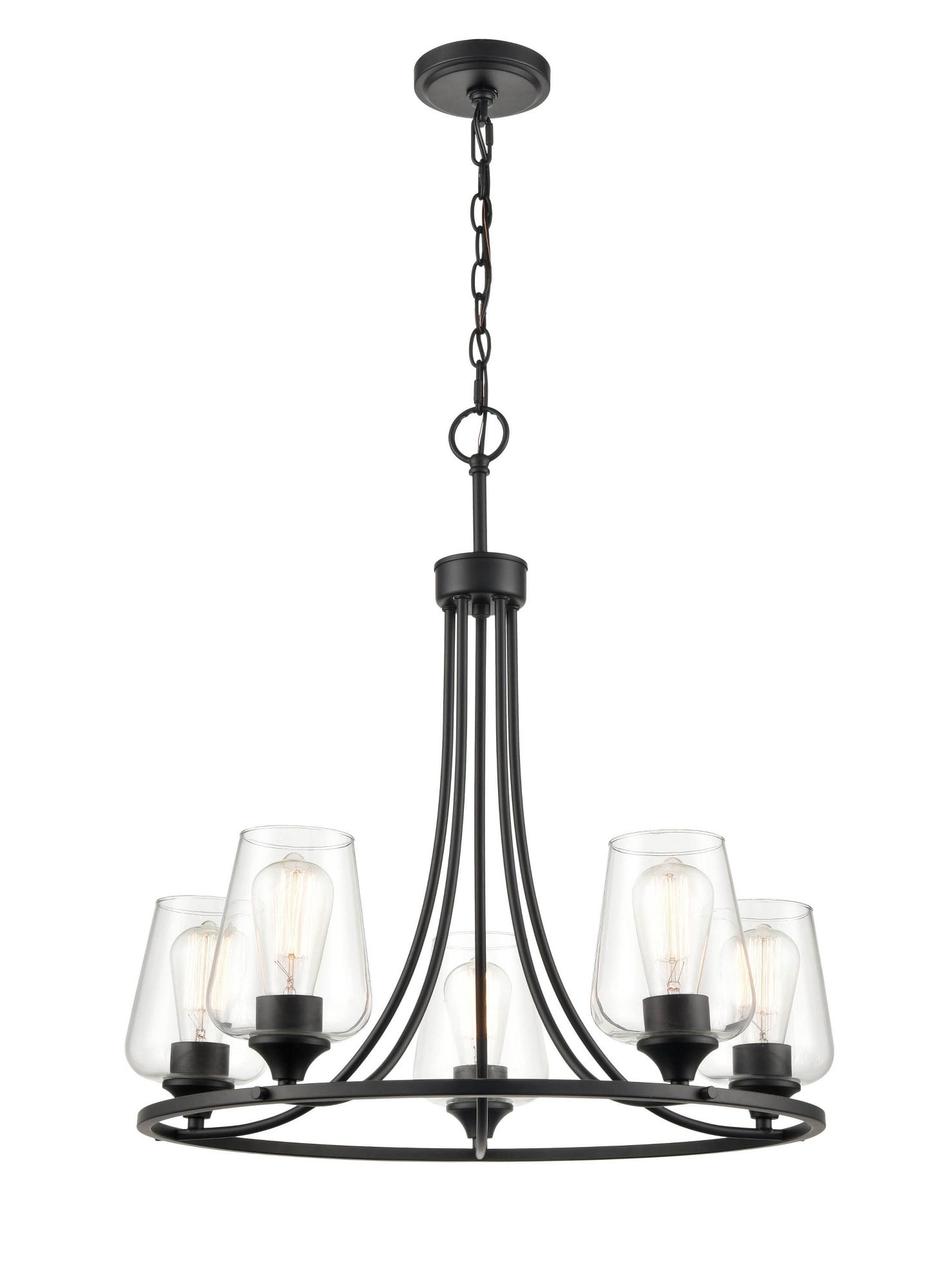 9725-MB Millennium Lighting Ashford - 5 Light Chandelier-25 Inch Tall ...