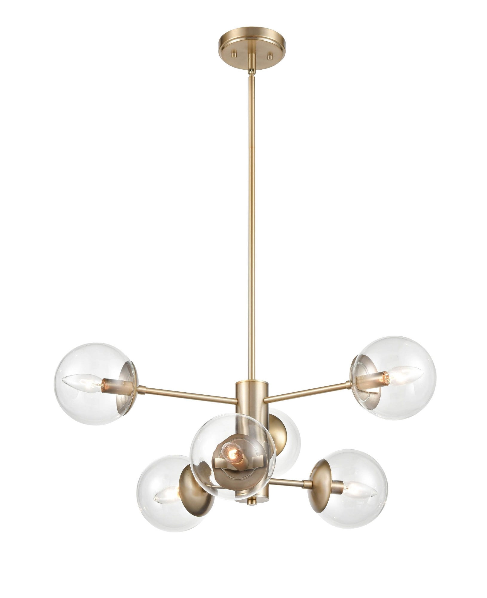 Millennium Lighting Avell 6 Light Chandelier in Modern Gold Modern Gold ...