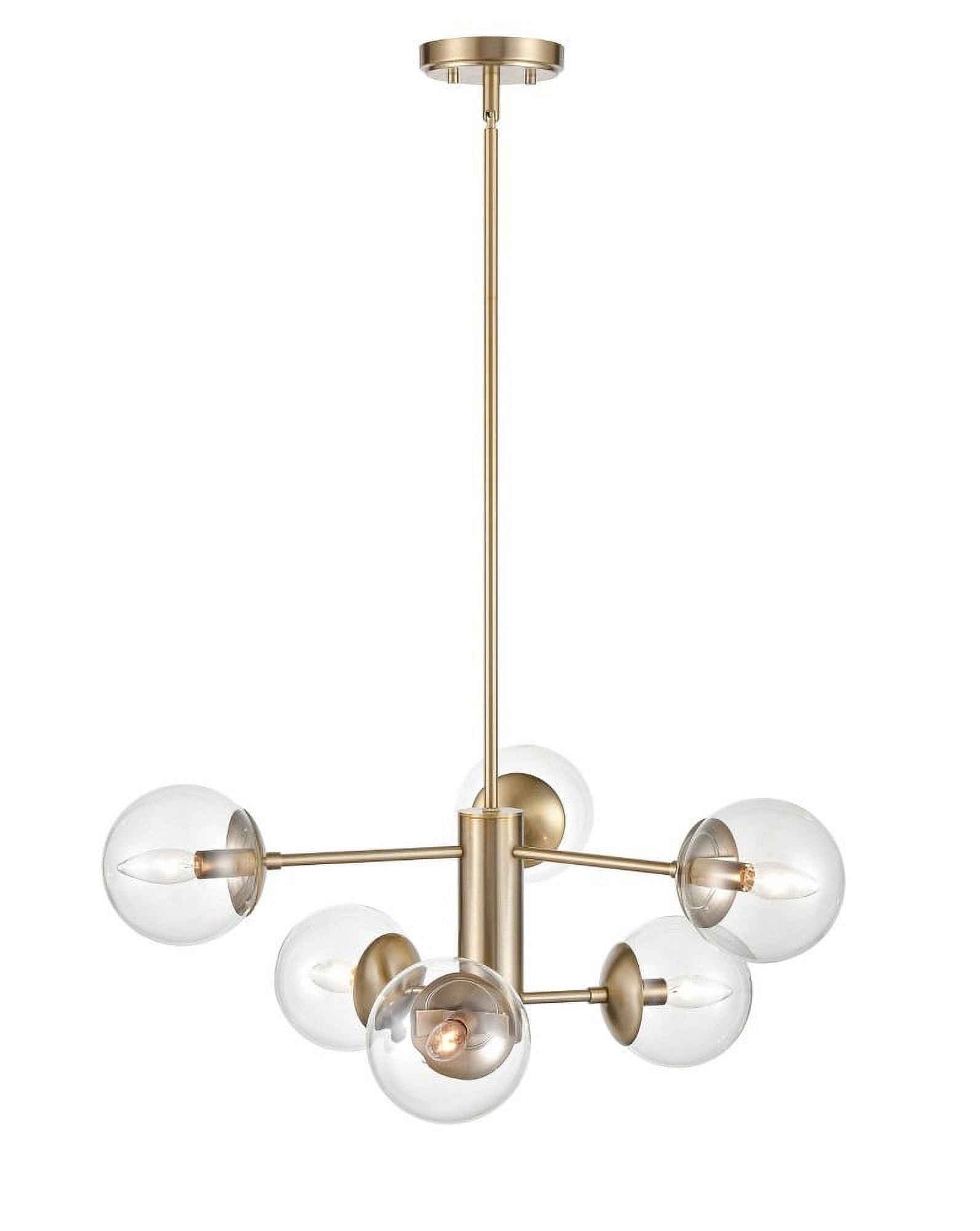 Millennium Lighting Avell 6 Light Chandelier in Modern Gold Modern Gold ...
