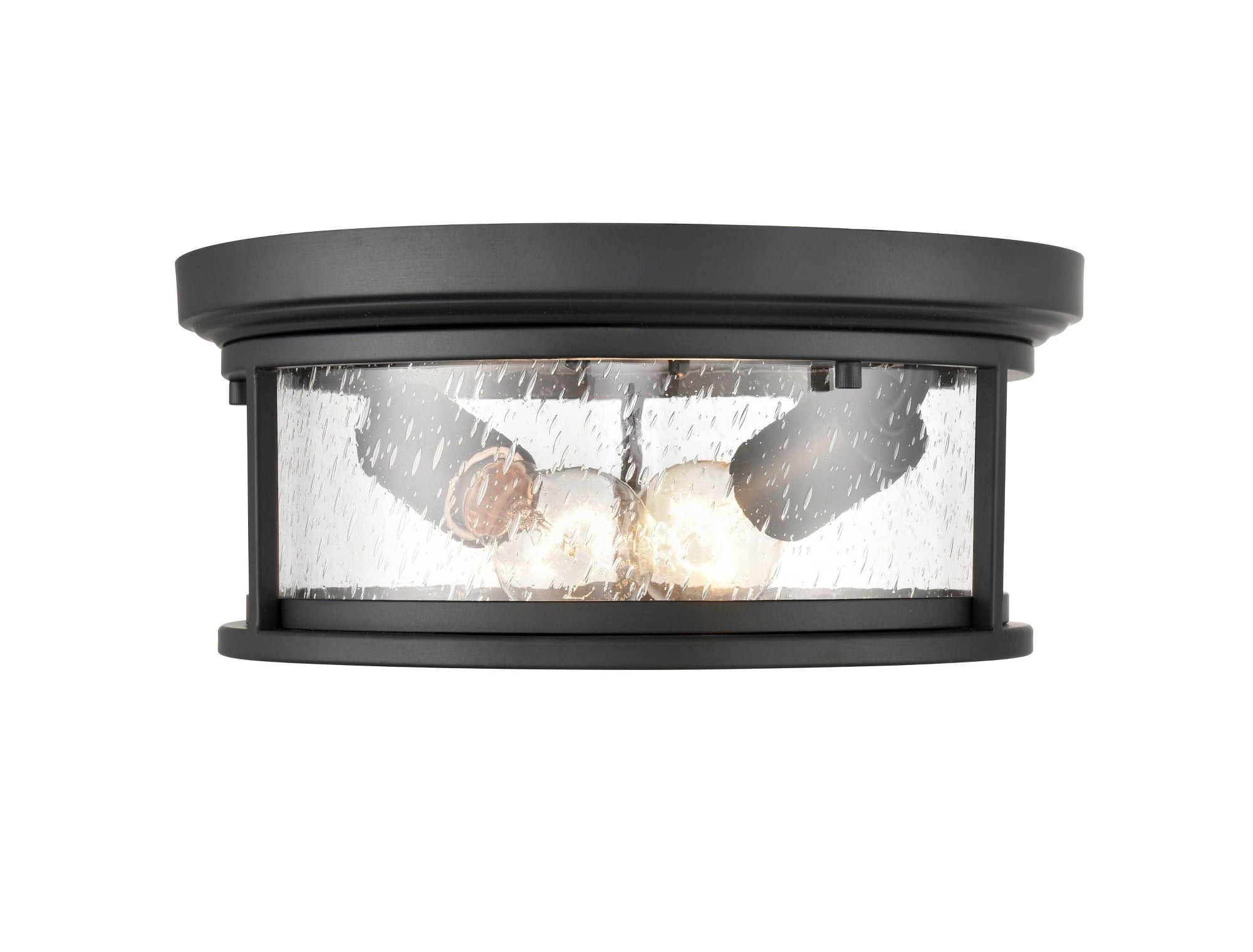 Millennium Lighting Bresley 2-Light Outdoor Flush Mount Powder Coated ...