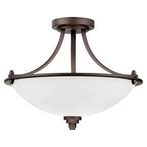 Millennium Lighting 24" 3-light Metal Chandelier in Satin Nickel ...