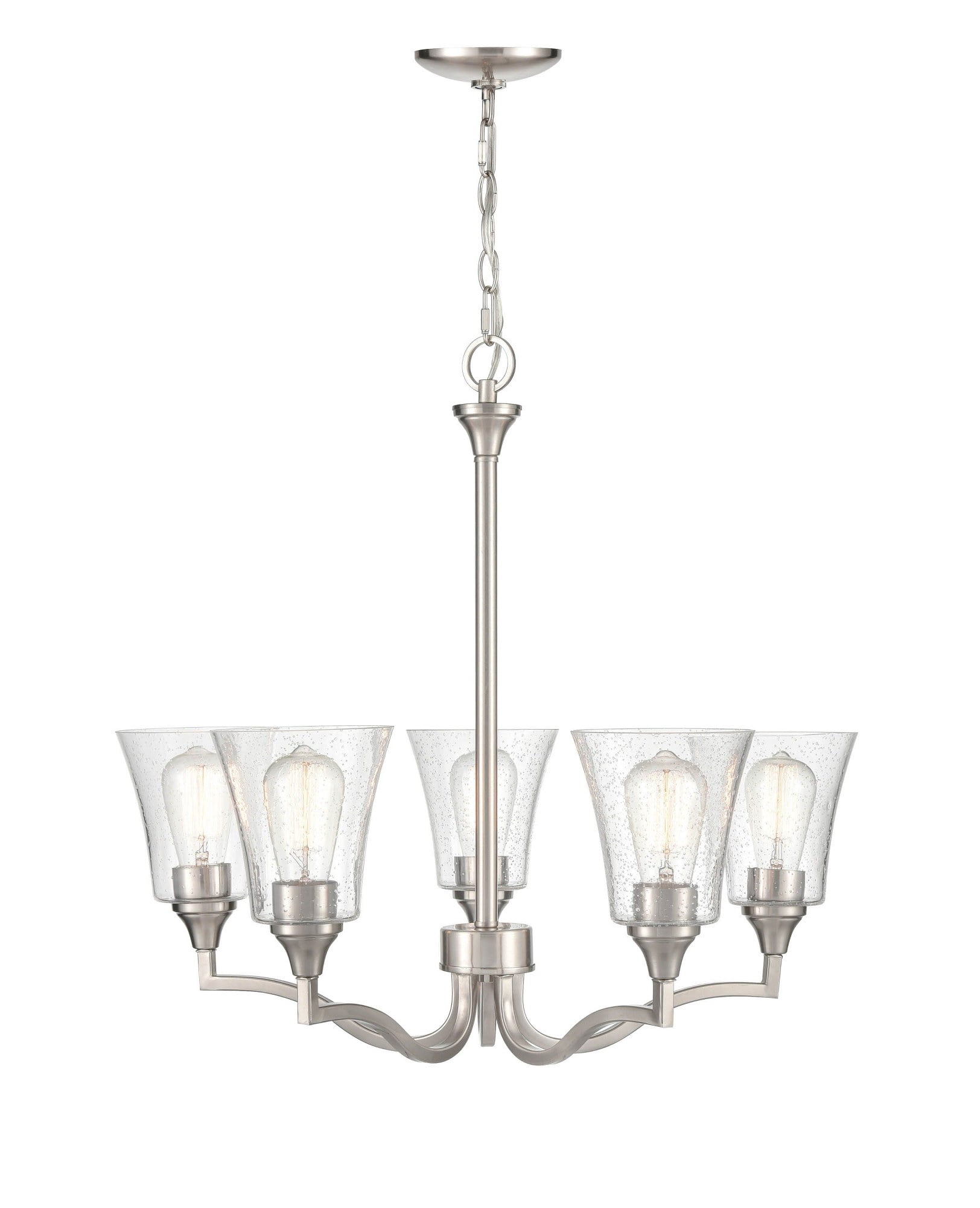 2115-BN Millennium Lighting Caily - 5 Light Chandelier-24 Inch Tall and ...