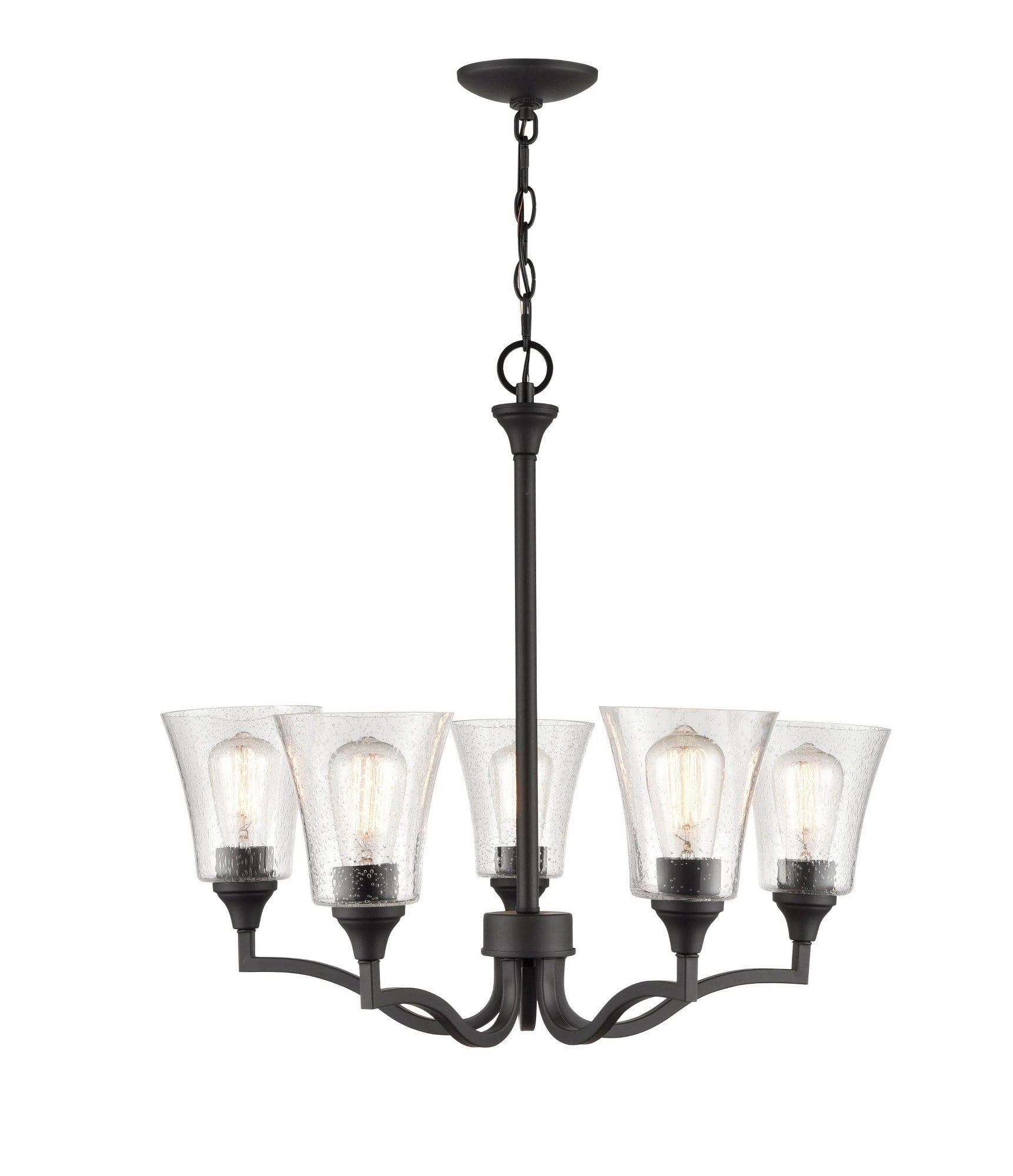 2115-MB Millennium Lighting Caily - 5 Light Chandelier-24 Inch Tall and ...