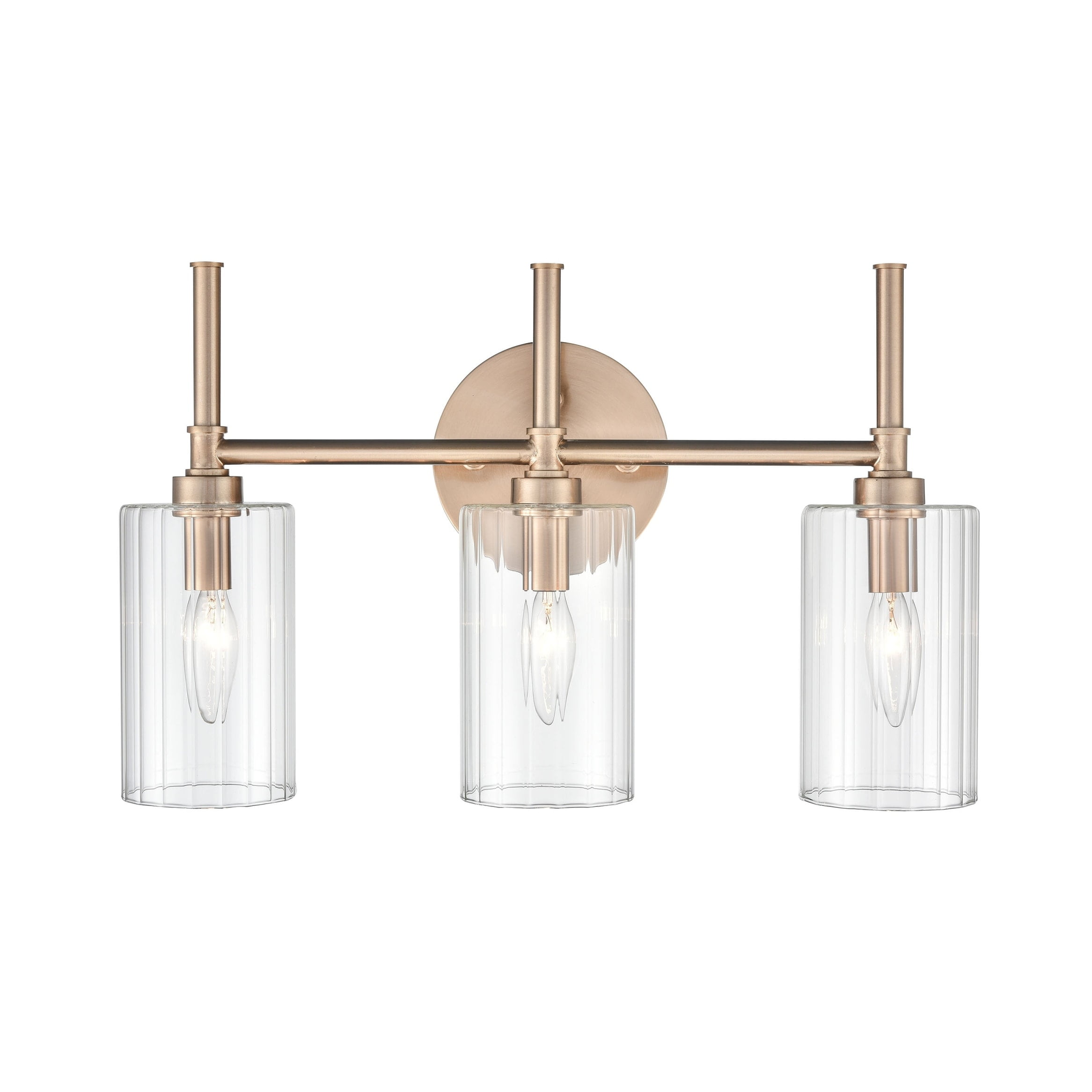 Millennium Lighting Chastine Bathroom Vanity Light Fixture with Clear ...