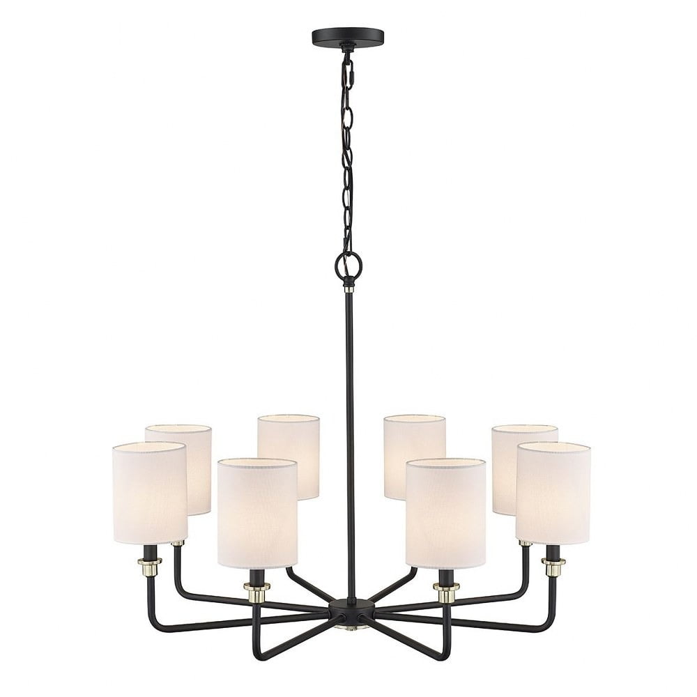 Millennium Lighting Chelsea Chandelier Ceiling Fixture in Matte Black ...