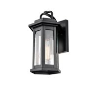 Aztec Lighting Transitional 1-light Olde Bronze Outdoor Wall Lantern ...