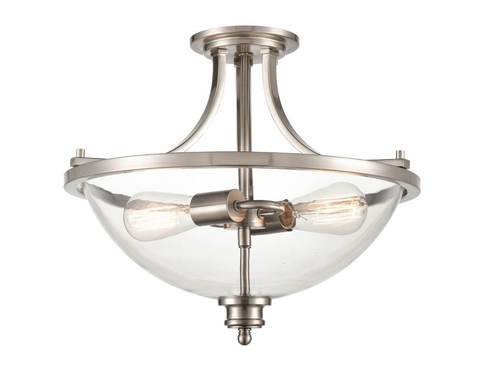 Millennium Lighting - Forsyth - 2 Light Semi-Flush Mount-17 Inches Tall ...