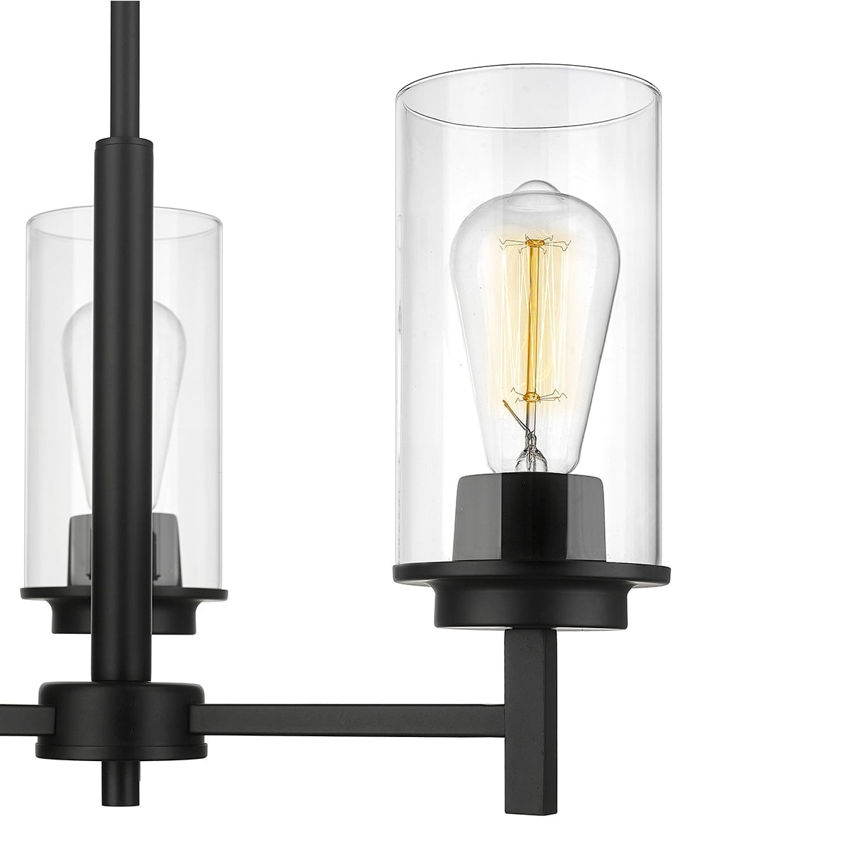 Millennium Lighting Janna Chandelier Matte Black 3 3 Lights Matte ...