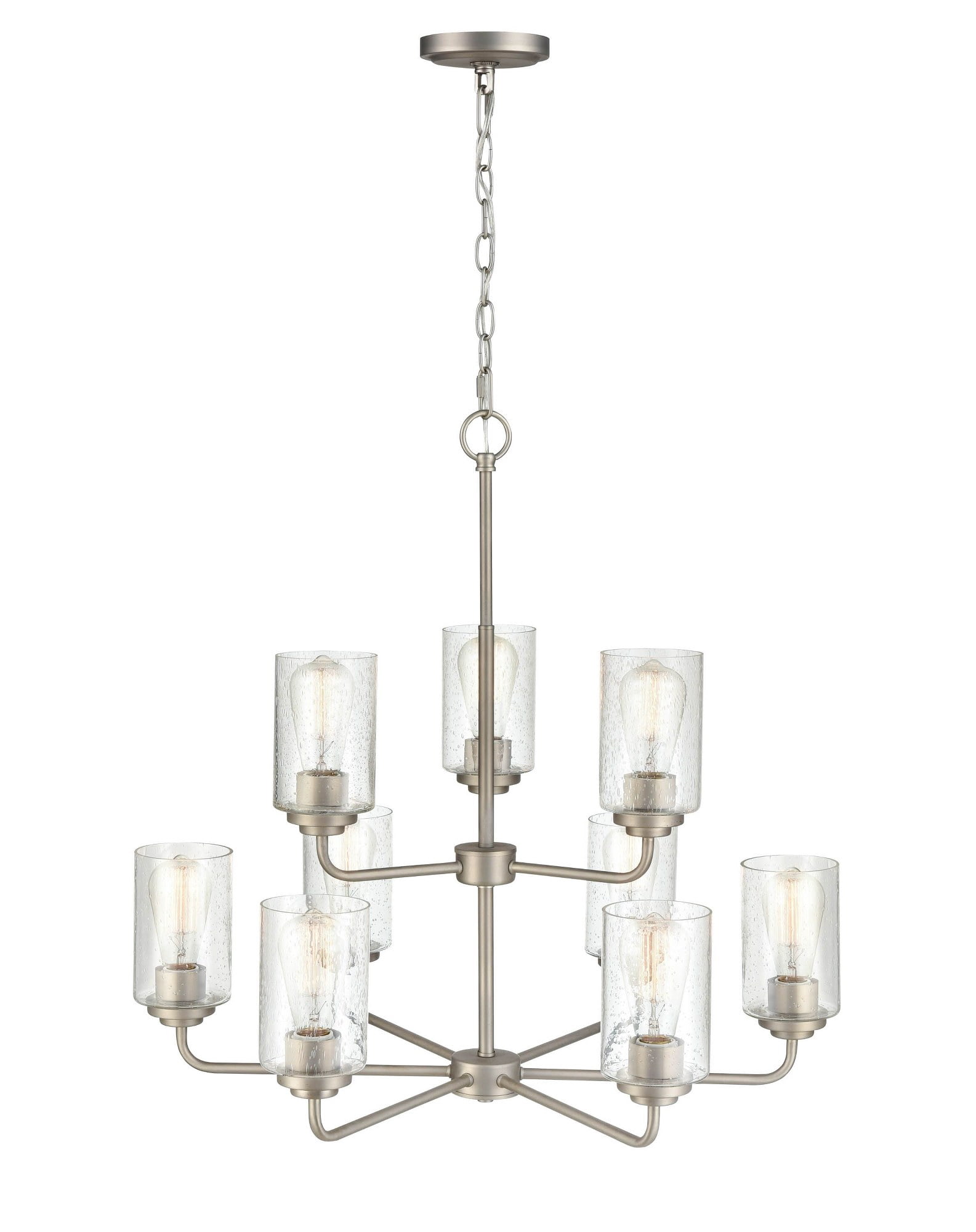 9609-SN-Millennium Lighting-Moven - 9 Light Chandelier-26.75 Inch Tall ...