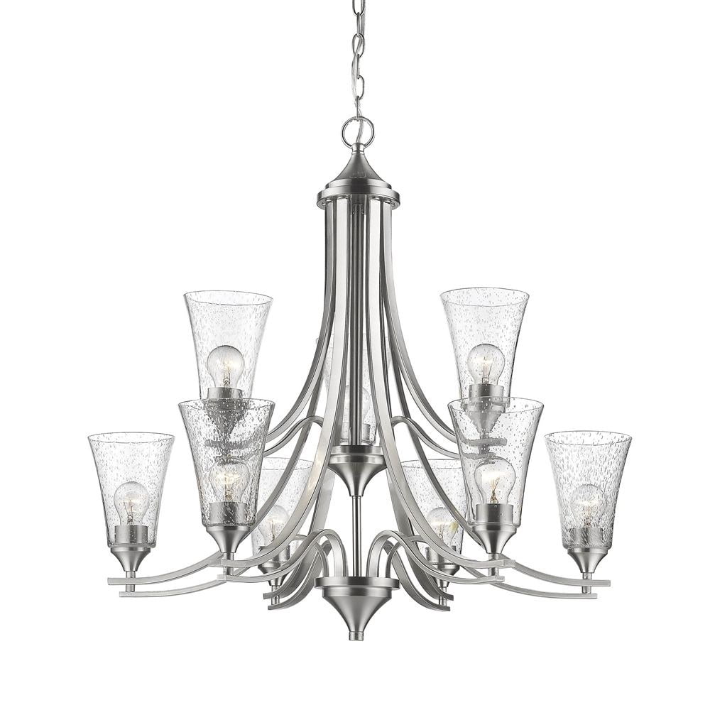 1469-SN Millennium Lighting Natalie - 9 Light Chandelier-31 Inches Tall ...