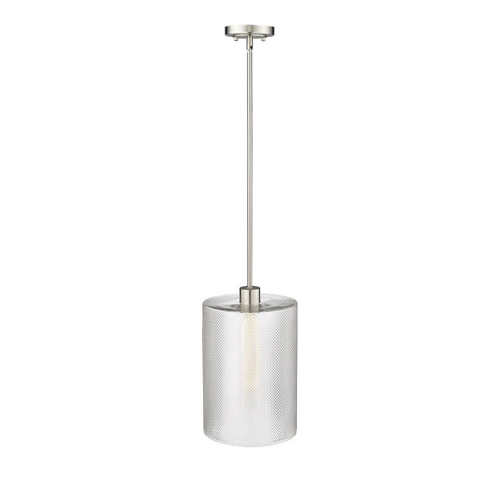 Millennium Lighting Olena 1 Light Pendant with Textured Glass Shades ...