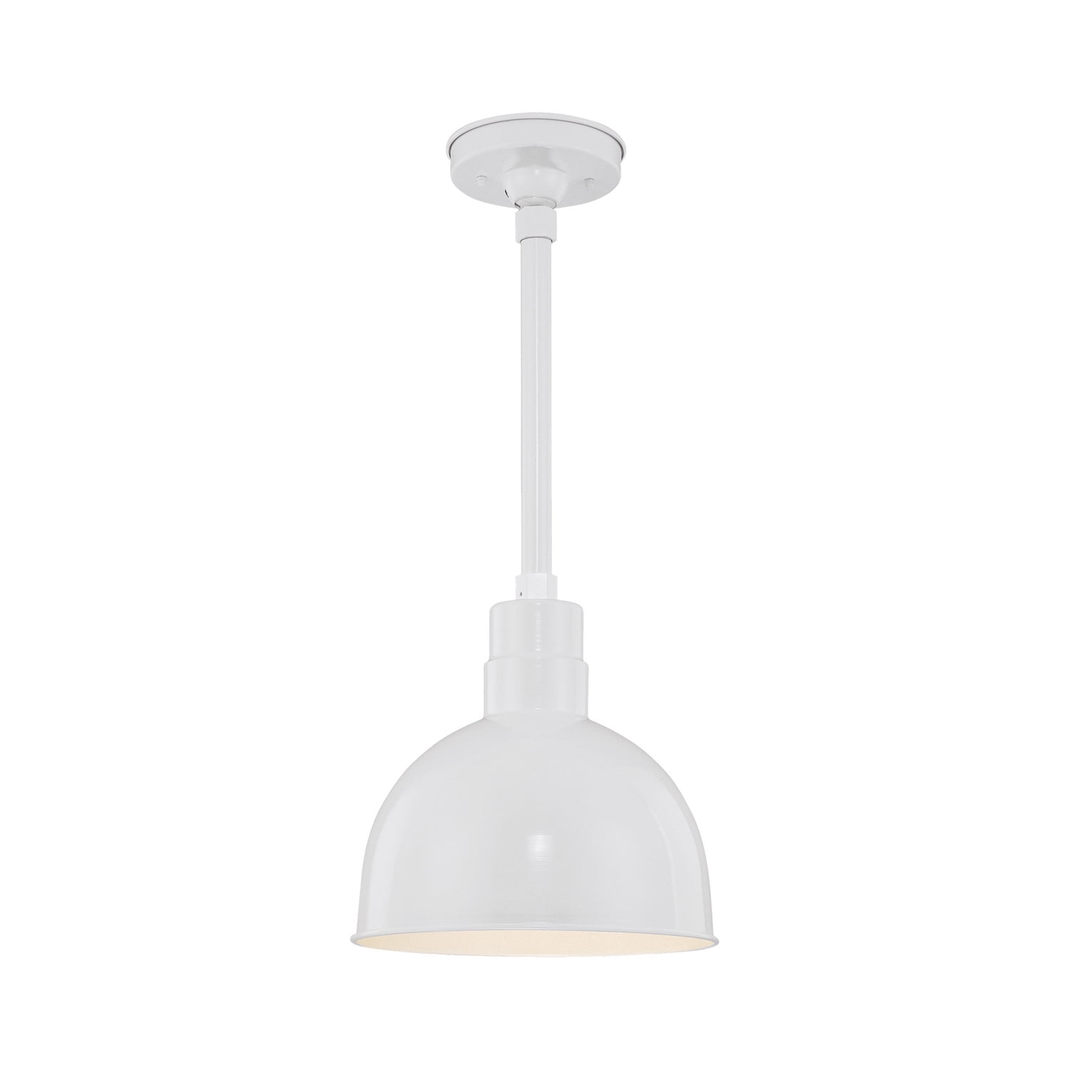 Millennium Lighting Stem Hung Deep Bowl Shade, White - Walmart.com