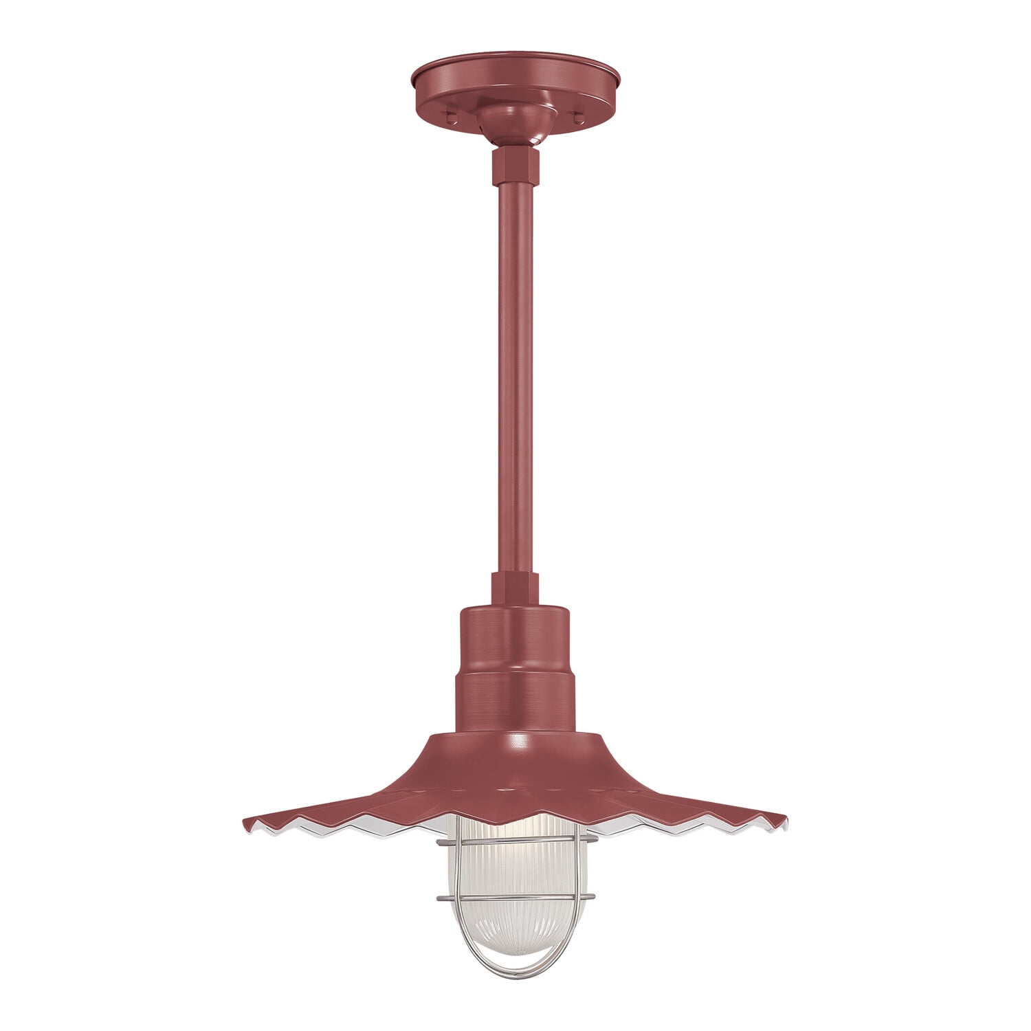 Millennium Lighting Stem Hung Radial Wave Shade, Satin Red - Walmart.com