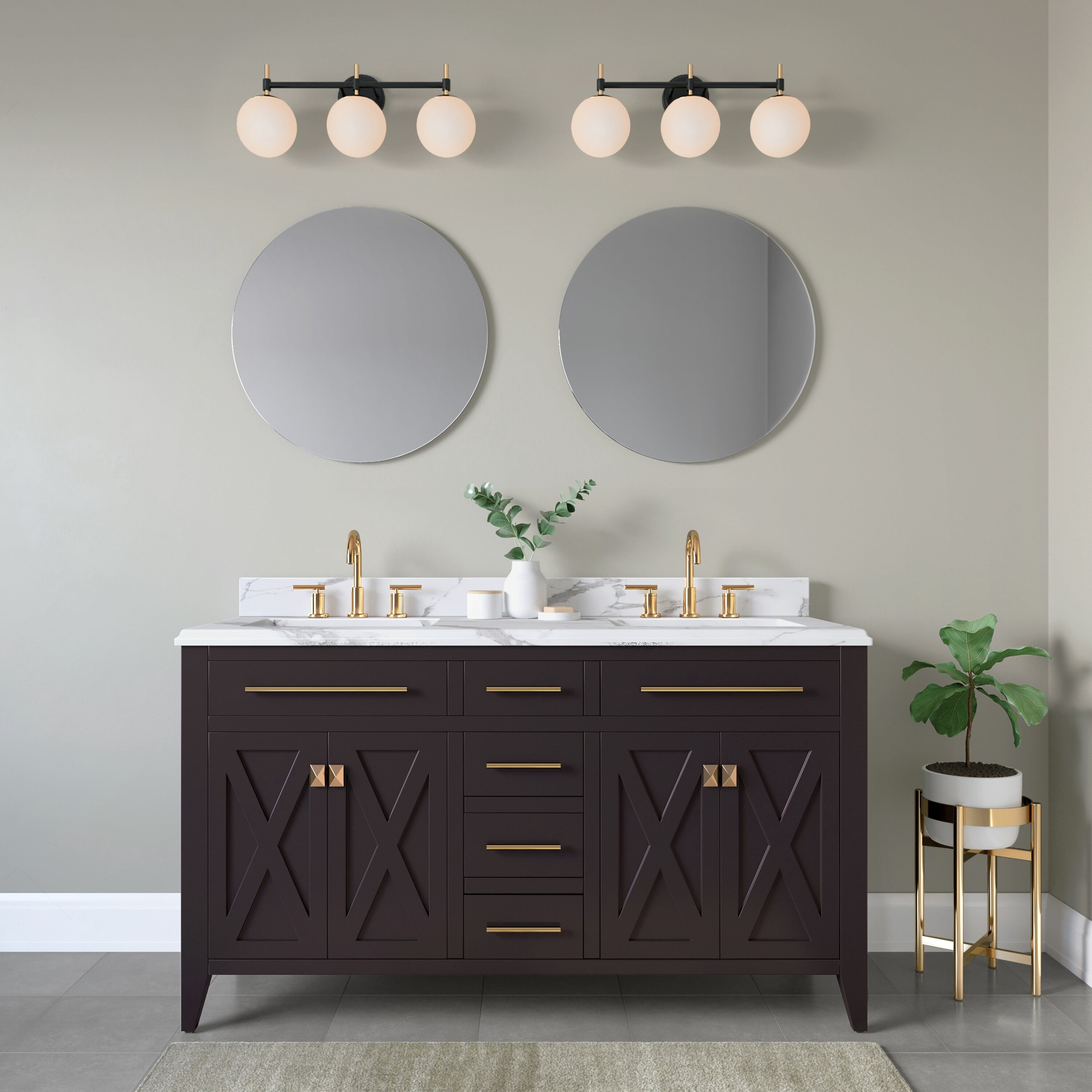 Millennium Lighting 3 Light Bathroom Vanity Light in Multiple Finishes ...