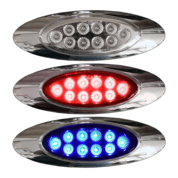 Millennium M1 Style Dual Revolution Red & Blue LED Marker Light ...
