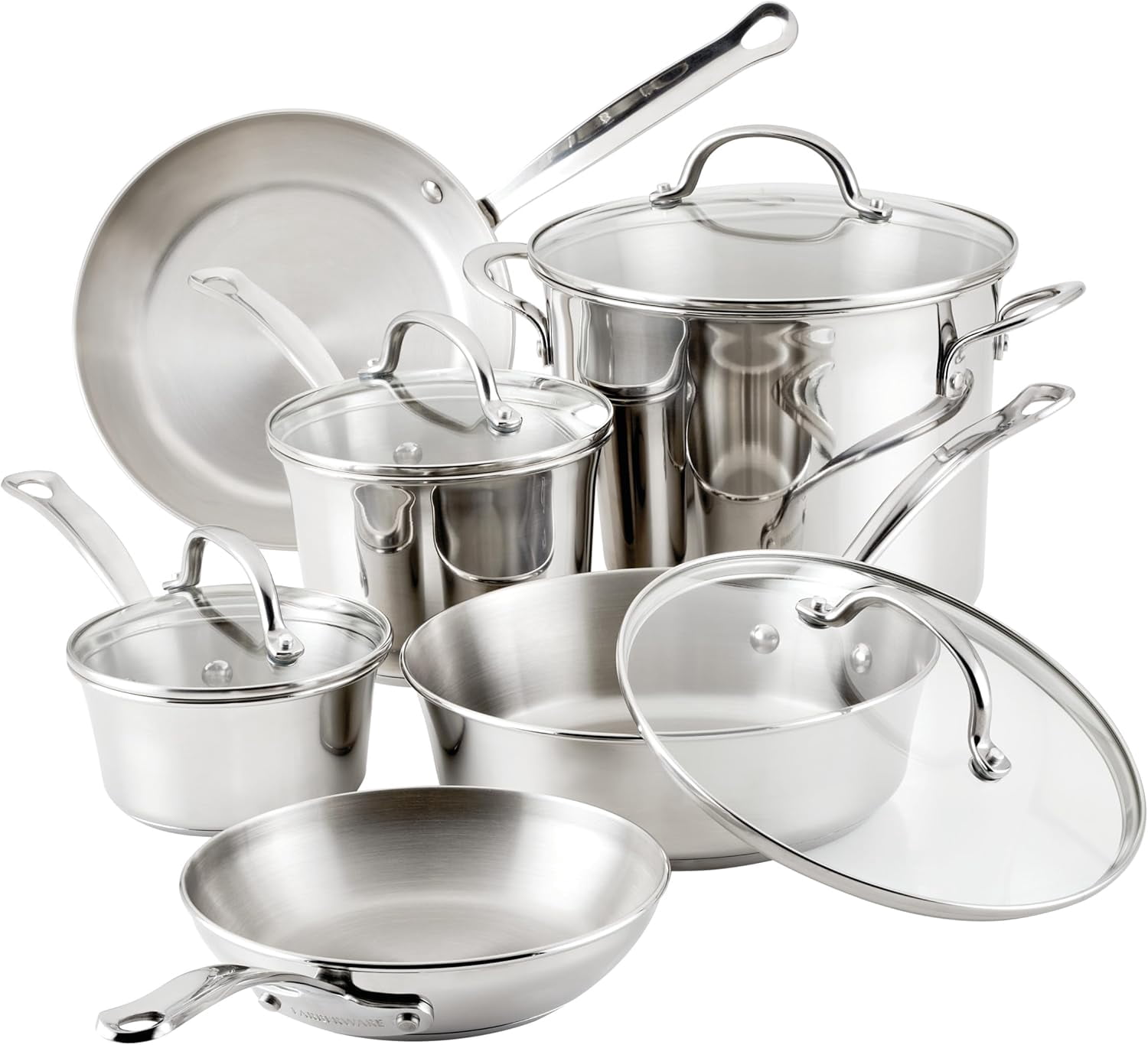 Millennium Stainless Steel Cookware Pots and Pans Set, Piece - Walmart.com