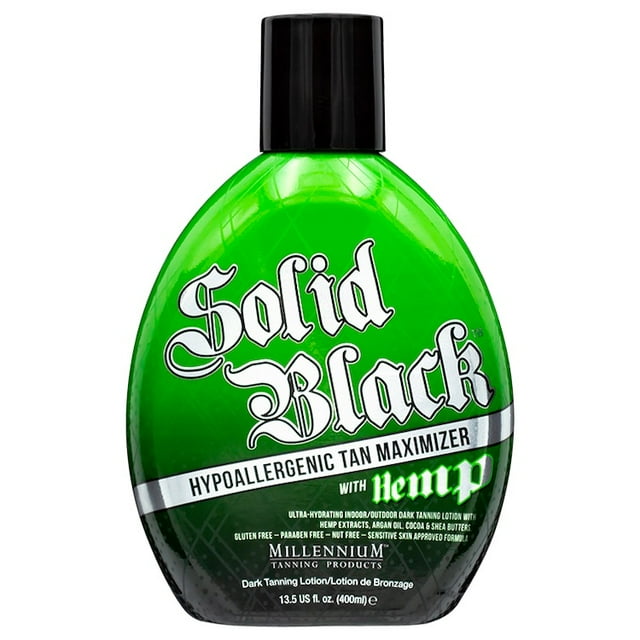 Millennium Tanning SOLID BLACK Hypoallergenic Tan Maximizer Indoor ...