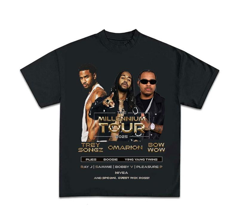 Millennium Tour 2025 . Iconic Concert Graphic . Featuring Trey Songz ...