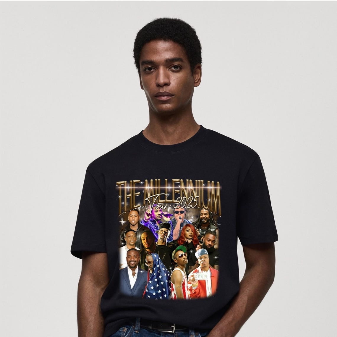 Millenniummmm Tour 2025 T-Shirt - Vintage Concert Tee, Nostalgiaaa Big ...