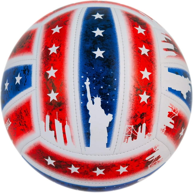Millenti US Volleyball for Beach or Gym, American Flag Stars and ...