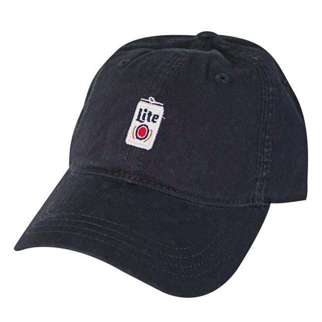 Miller 44767 Miller Lite Can Logo Navy Blue Dad Hat - Walmart.com