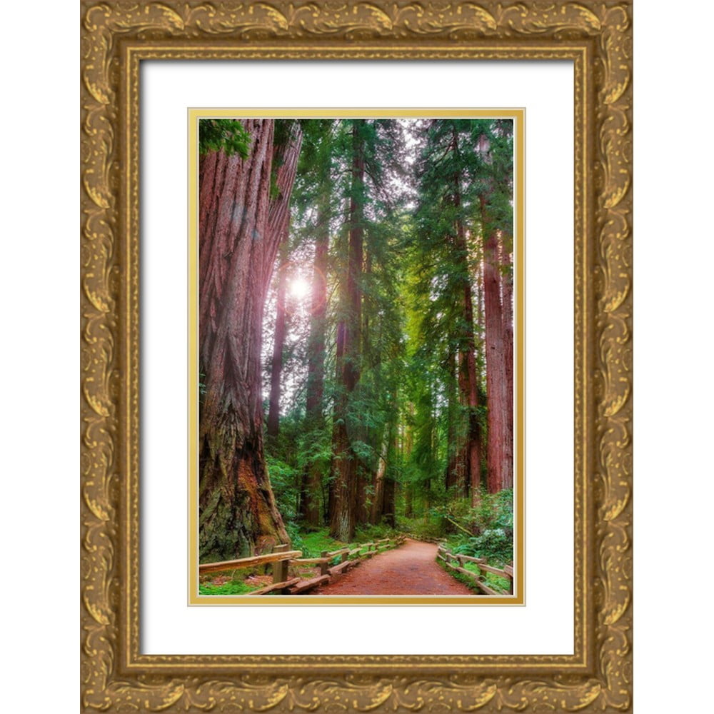 Miller, Anna 17x24 Gold Ornate Wood Framed with Double Matting Museum ...