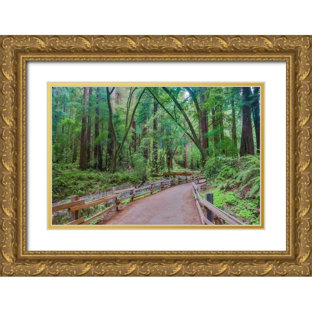 Miller, Anna 32x23 Gold Ornate Wood Framed with Double Matting Museum ...