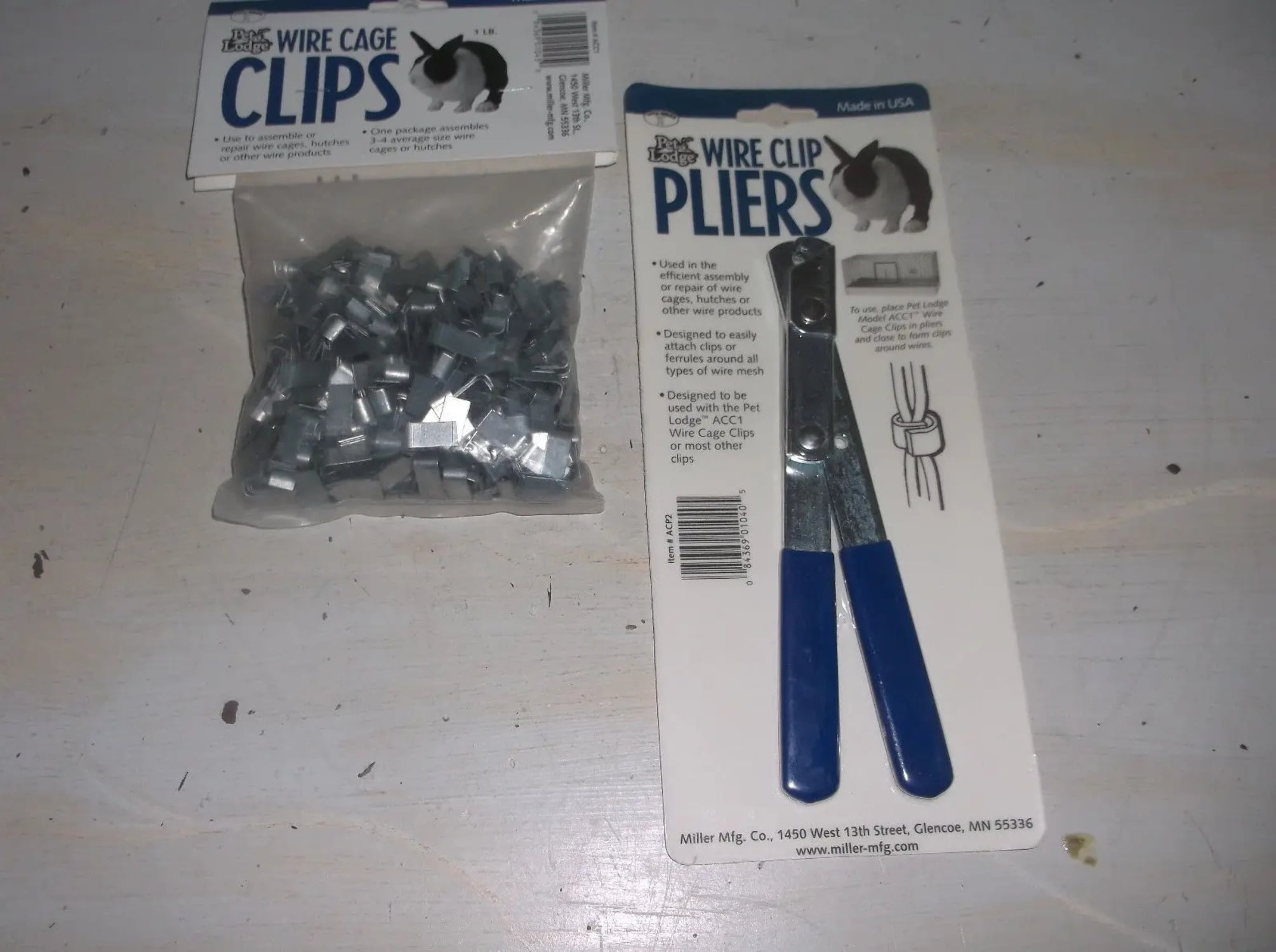 Miller Cage J Clips 1lb Bag and/or Pliers Assemble Repair - Walmart.com