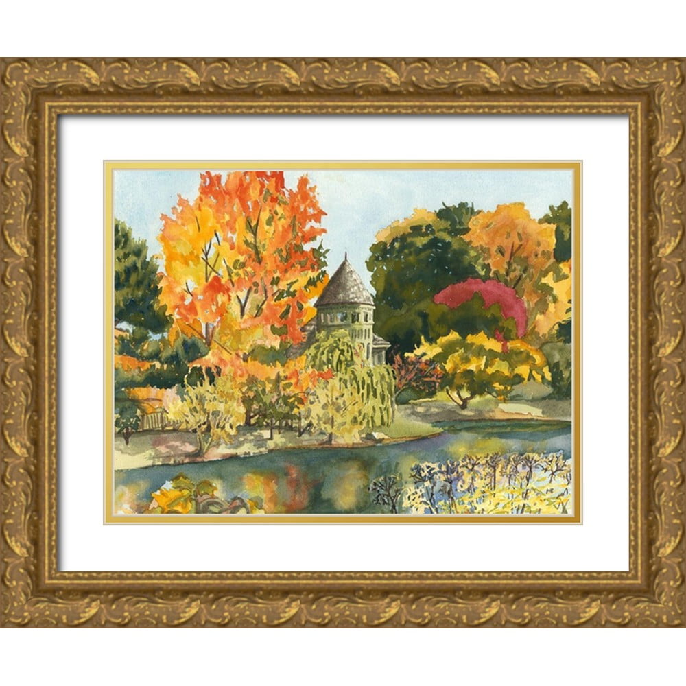 Miller, Dianne 14x12 Gold Ornate Wood Framed with Double Matting Museum ...