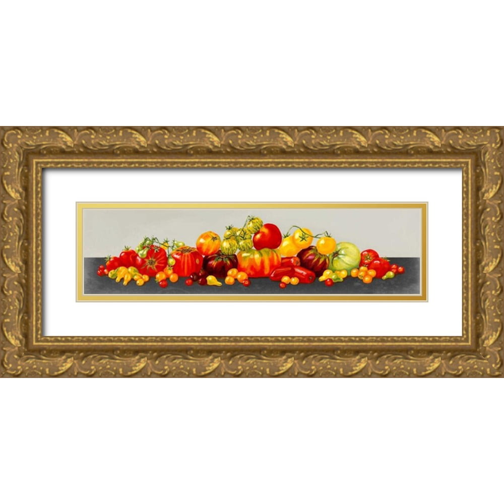 Miller, Dianne 18x8 Gold Ornate Wood Framed with Double Matting Museum ...