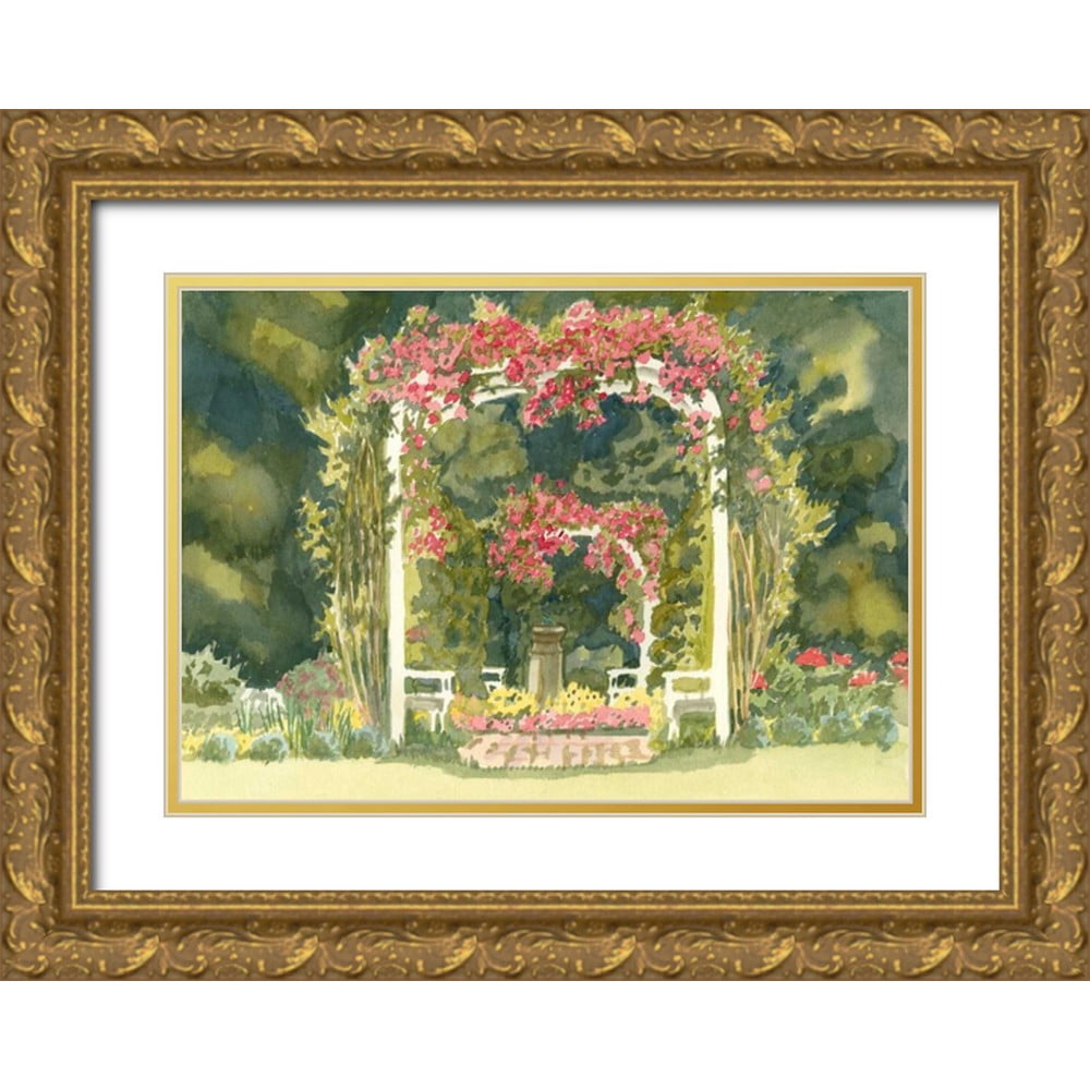 Miller, Dianne 24x18 Gold Ornate Wood Framed with Double Matting Museum ...